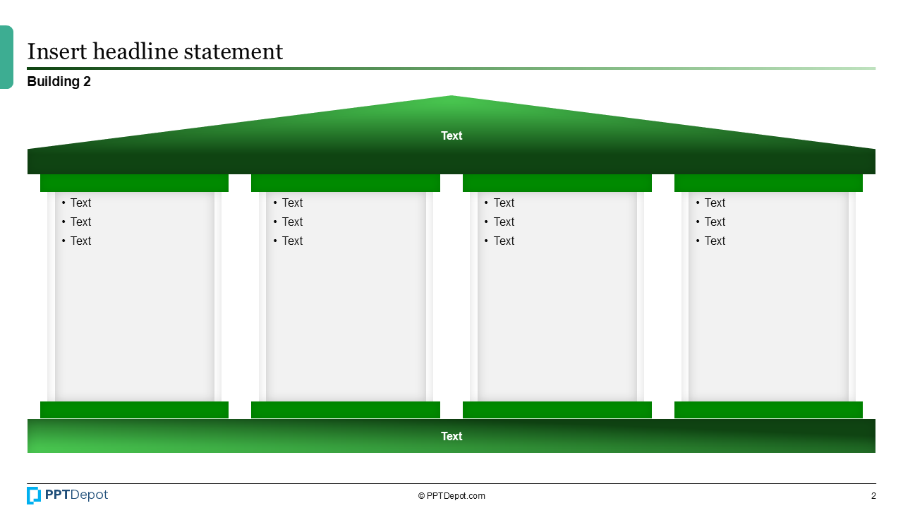Shape Series: Building & Pillars PPT Slides