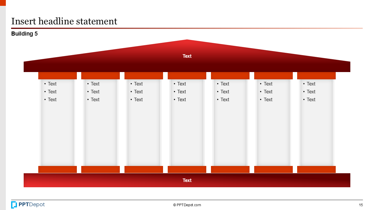 Shape Series: Building & Pillars PPT Slides